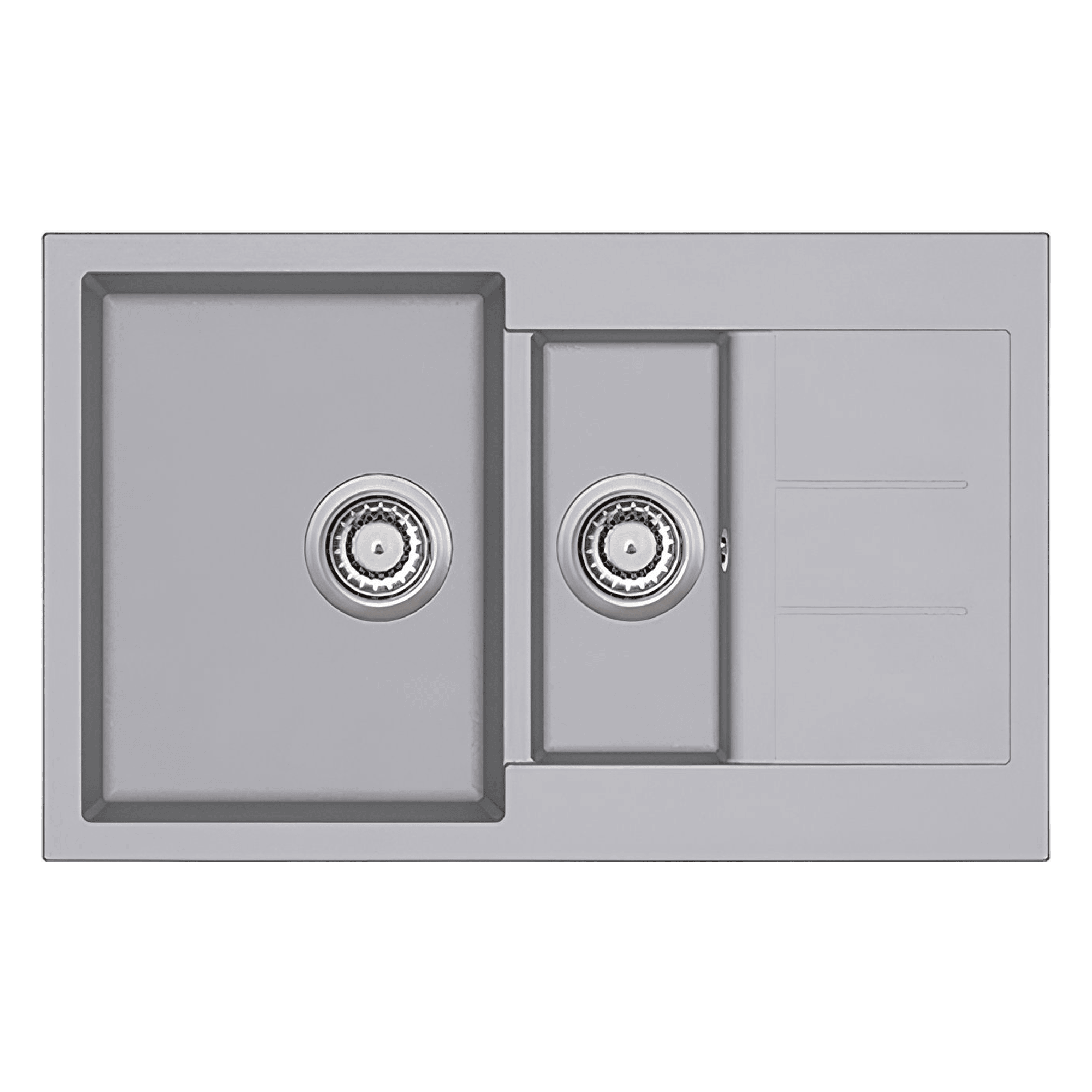 Teno 800x500 harmaa komposiittiallas - KalusteWeb